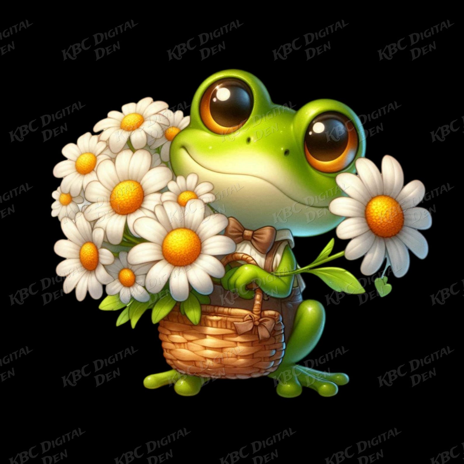 Daisy Frog Pack Digital Download, PNG - Etsy