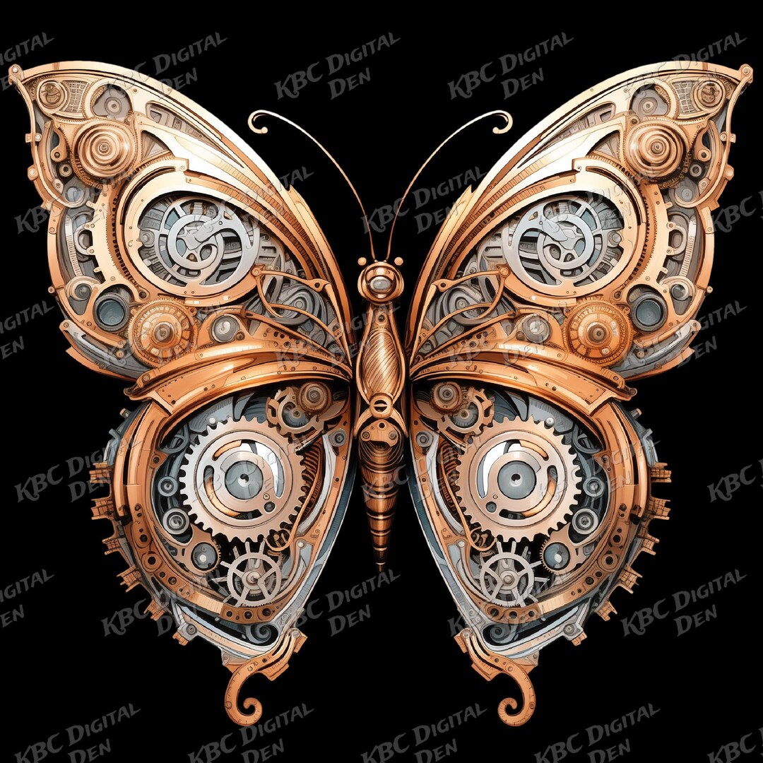 Steampunk Butterflies, Digital Download - Etsy