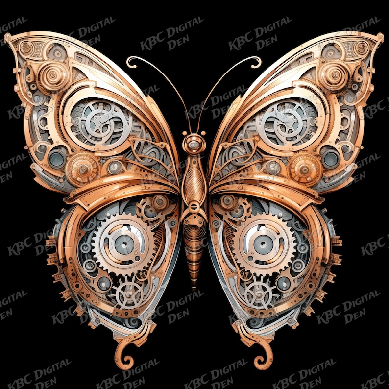 Steampunk Butterflies, Digital Download - Etsy