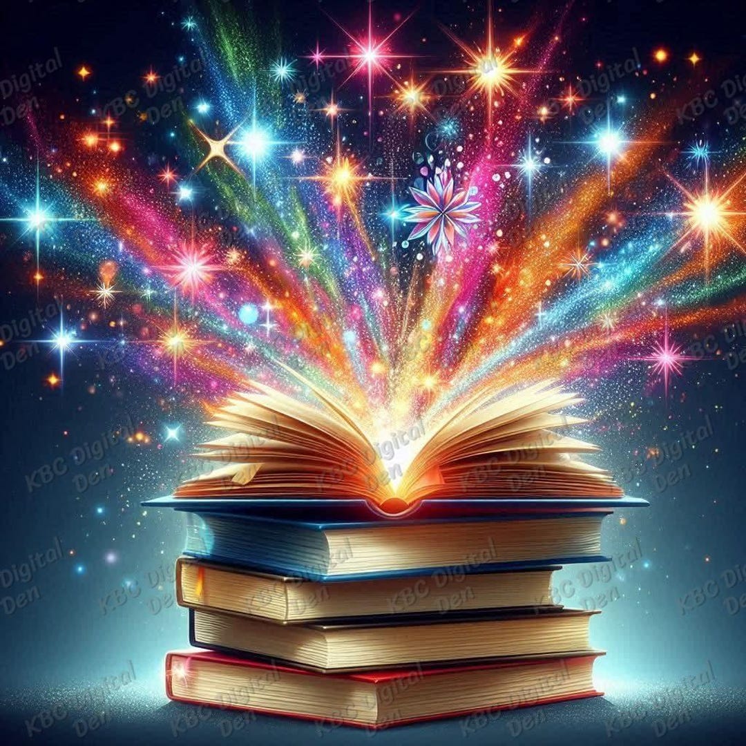 Bursting Books Pack, Digital Download, PNG - Etsy