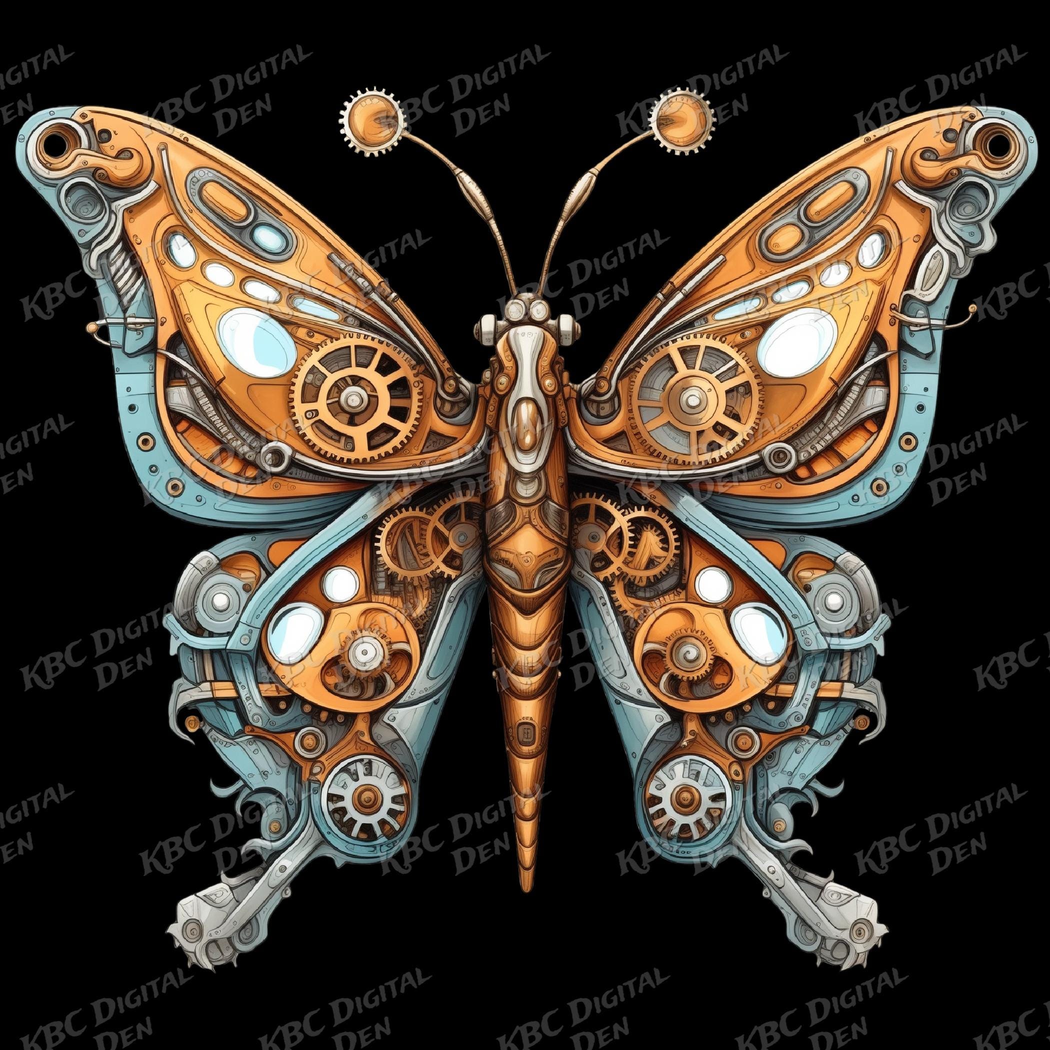 Steampunk Butterflies, Digital Download - Etsy
