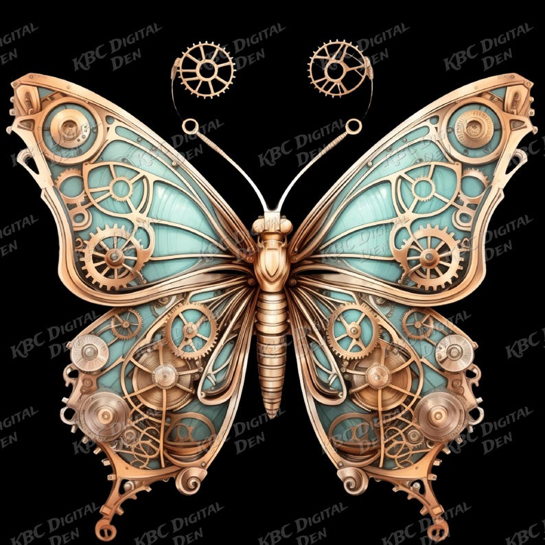 Steampunk Butterflies, Digital Download - Etsy