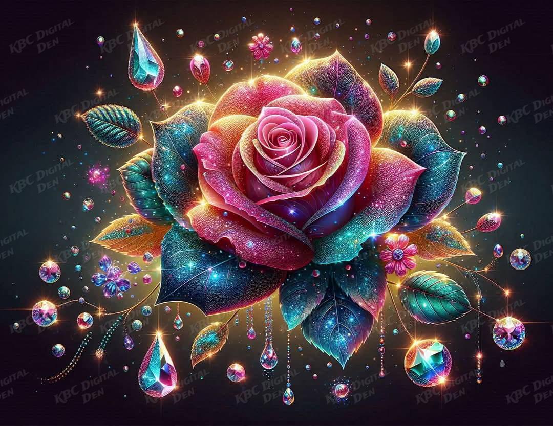 Vibrant Rose Pack, Digital Download, PNG - Etsy