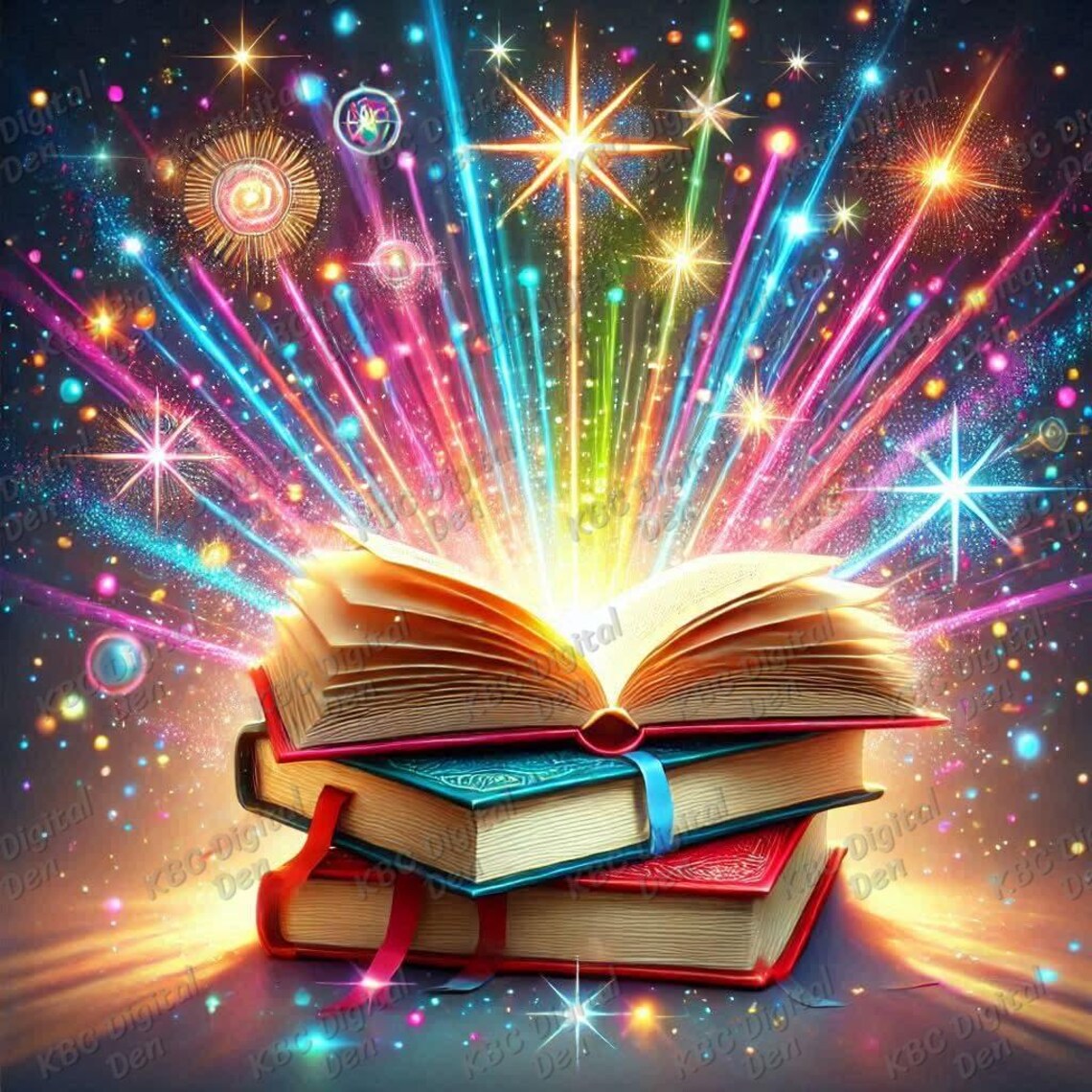 Bursting Books Pack, Digital Download, PNG - Etsy