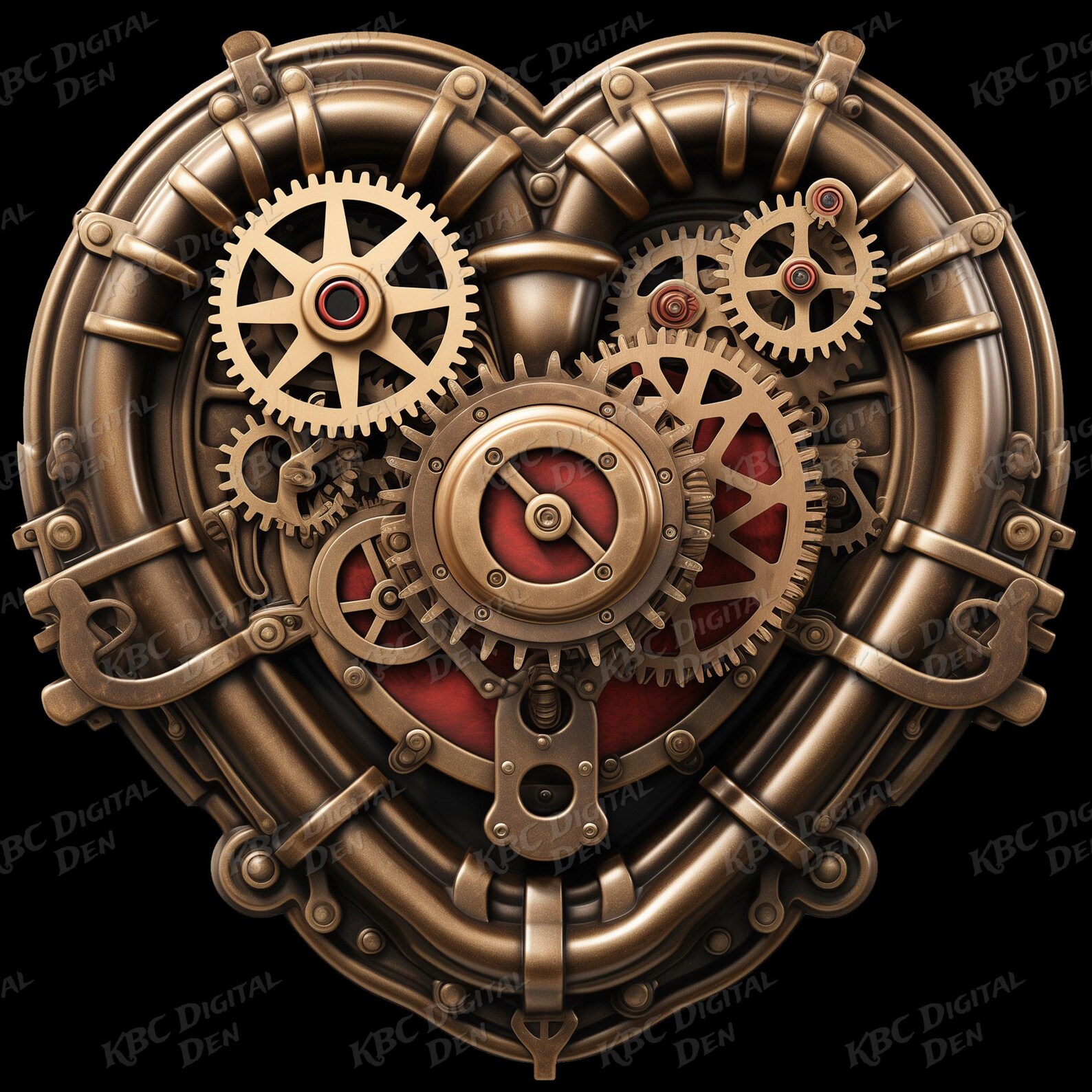 Steampunk Hearts, Digital Download - Etsy