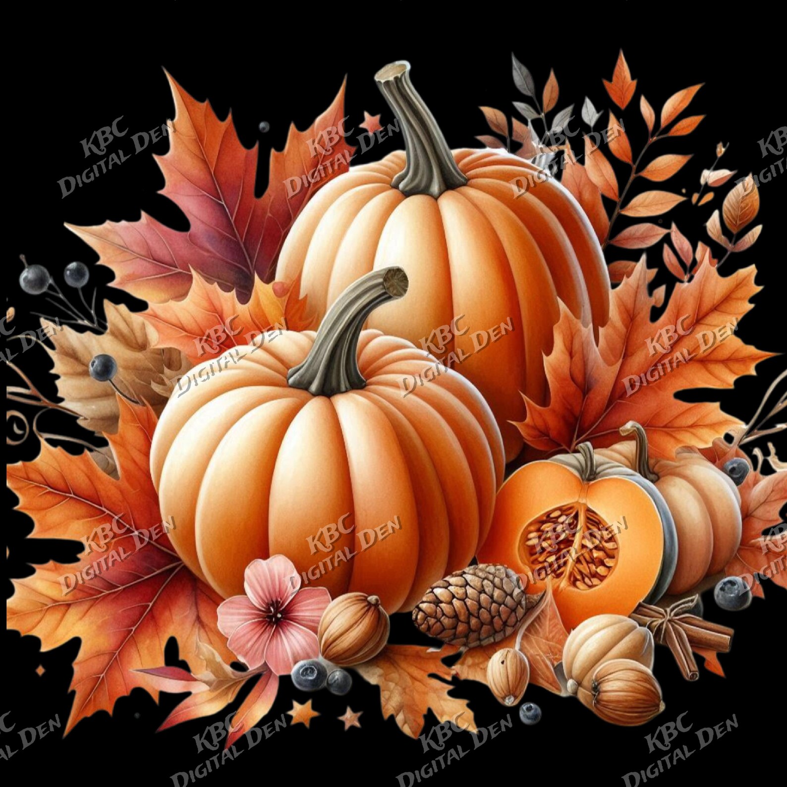 Fall Pumpkin Pack, Digital Download - Etsy