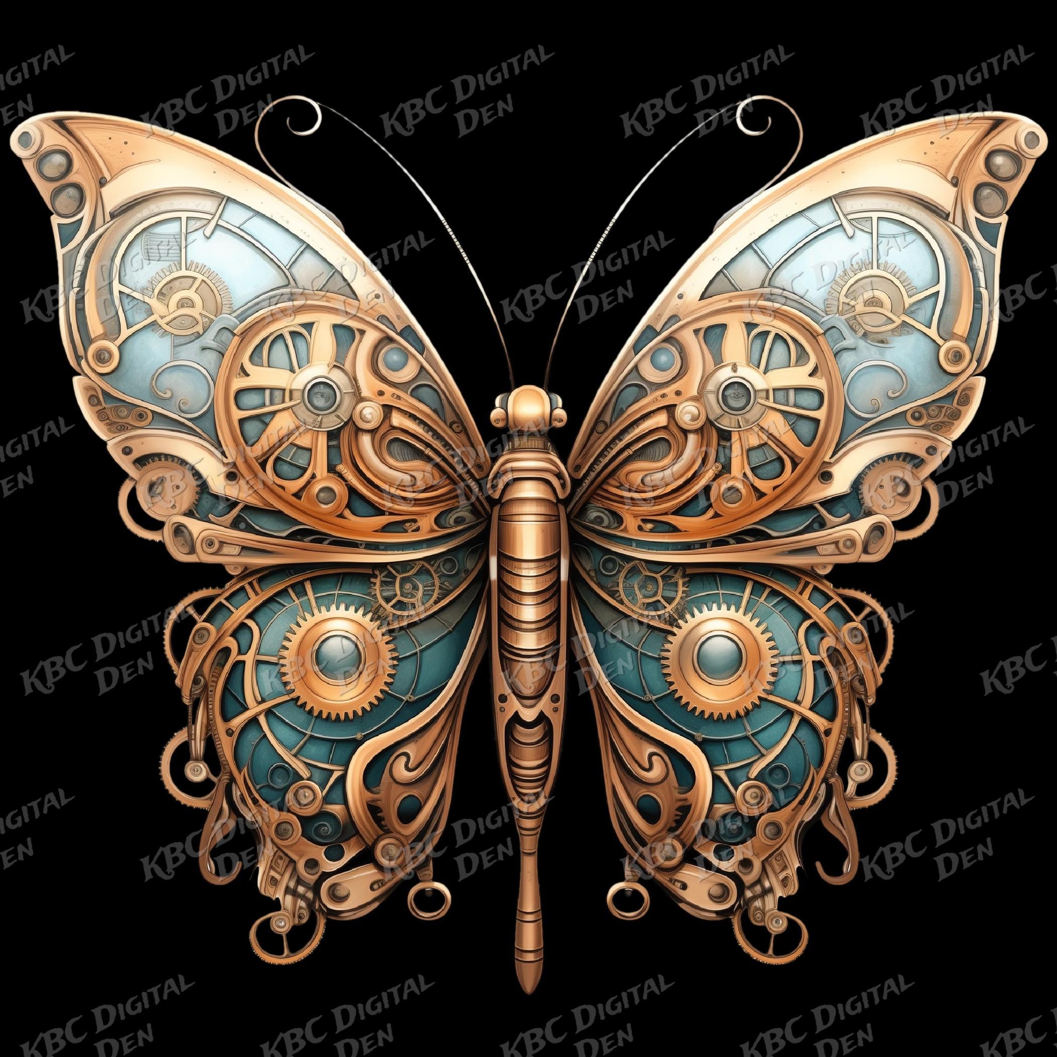 Steampunk Butterflies, Digital Download - Etsy