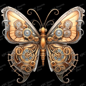 Steampunk Butterflies, Digital Download - Etsy