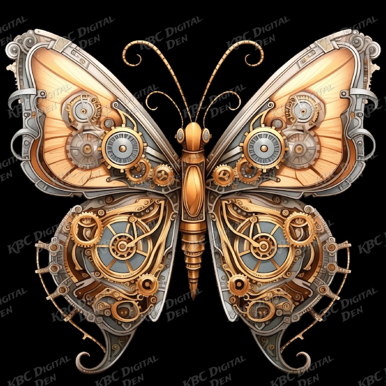 Steampunk Butterflies, Digital Download - Etsy