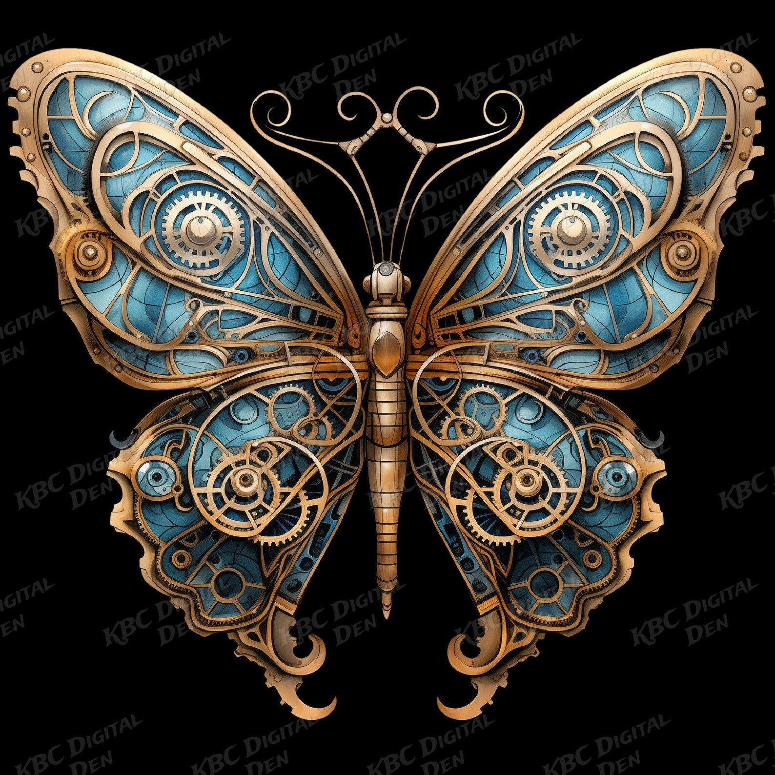 Steampunk Butterflies, Digital Download - Etsy