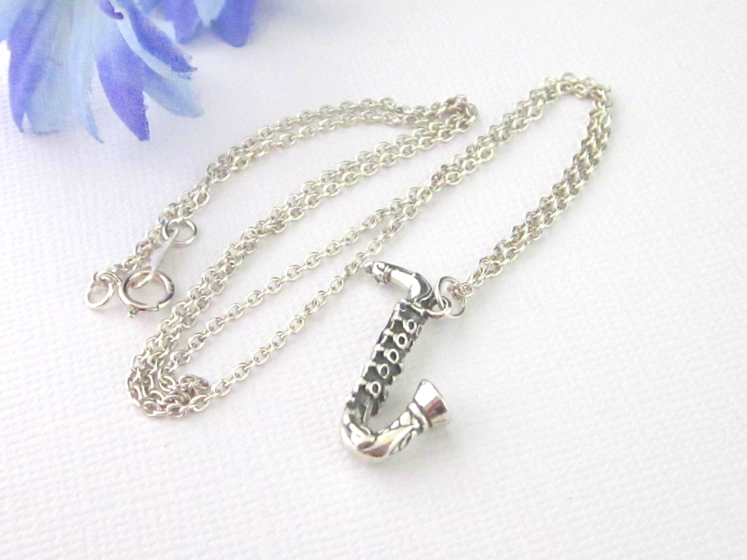 Collier saxophone en argent sterling breloque saxophone avec - Etsy France