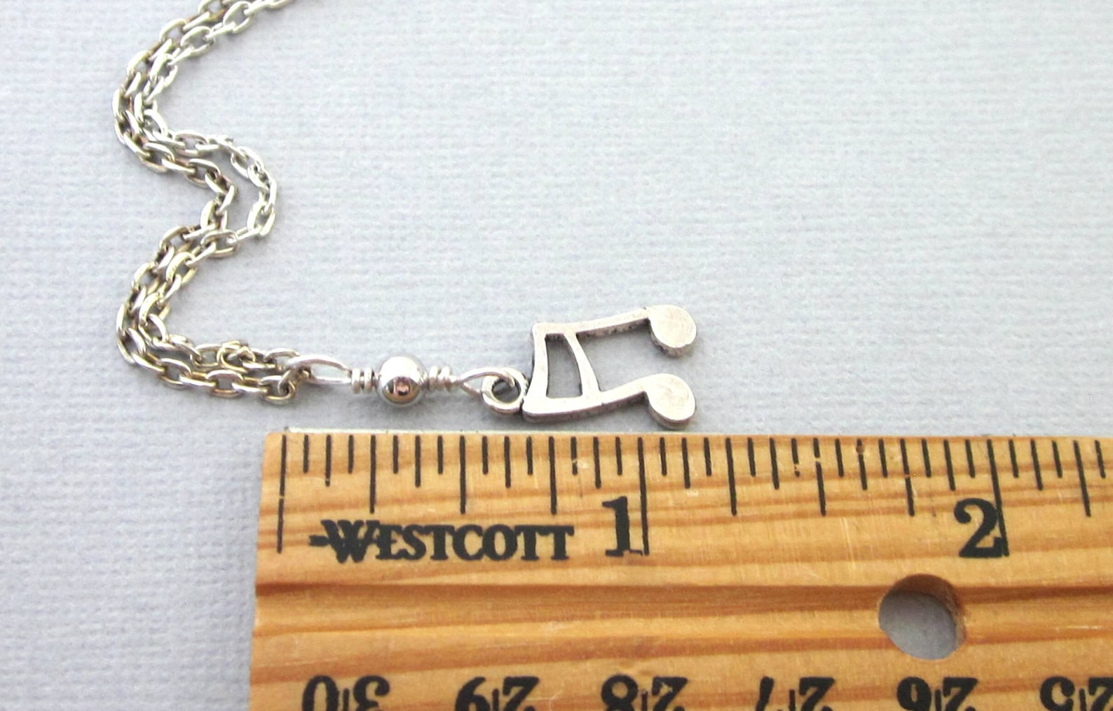 Silver 16th Note Necklace, Sixteenth Note Jewelry, Music Jewelry Gifts ...