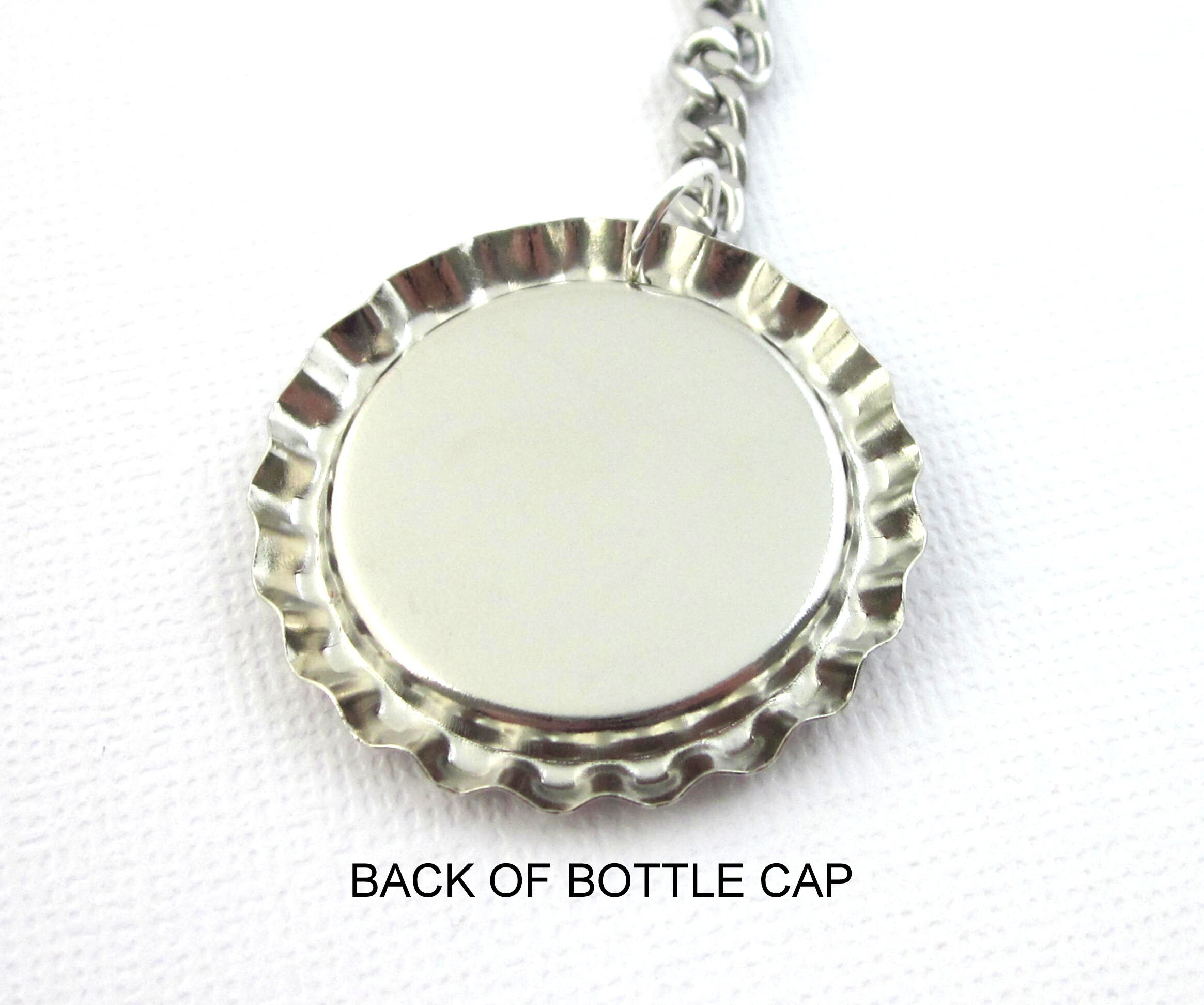 Rock Music Bottle Cap Key Chain Ring With Large Swivel Clasp, Rock N ...