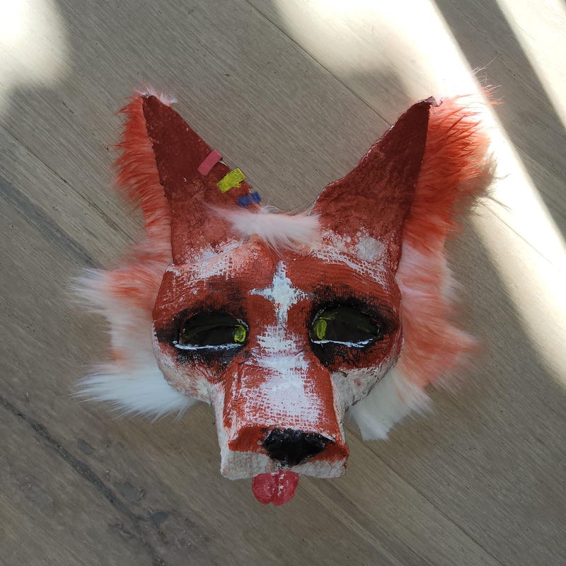 Red Fox Therian Mask - Etsy