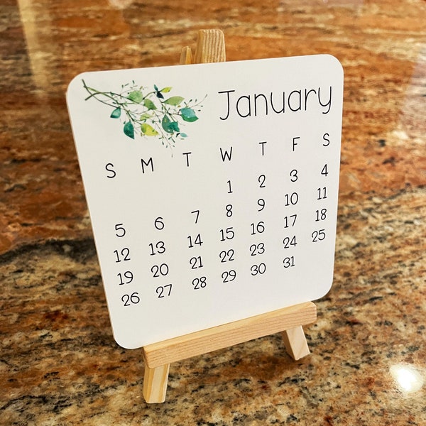 Mini Calendar - Etsy