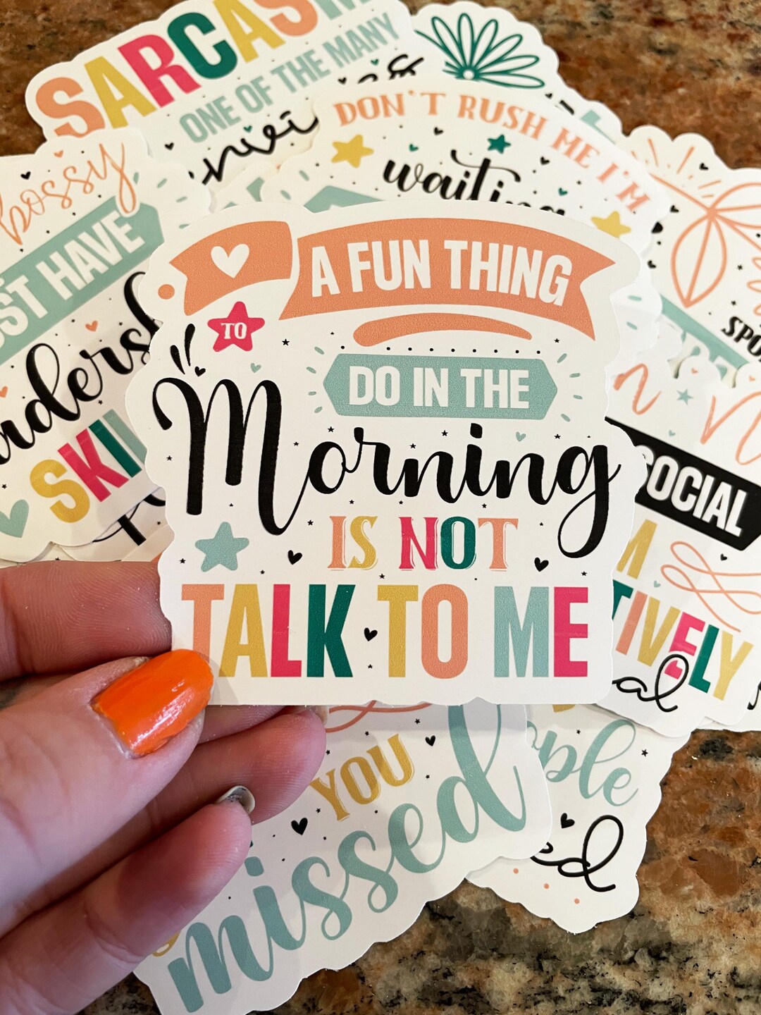 Sarcastic Quotes Sticker- Die-cut Vinyl Stickers- Waterproof Stickers ...