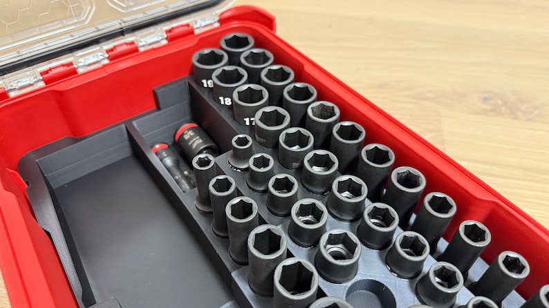 3/8 Ratchet Organizer Insert for Milwaukee Packout (insert Only)(2567 ...