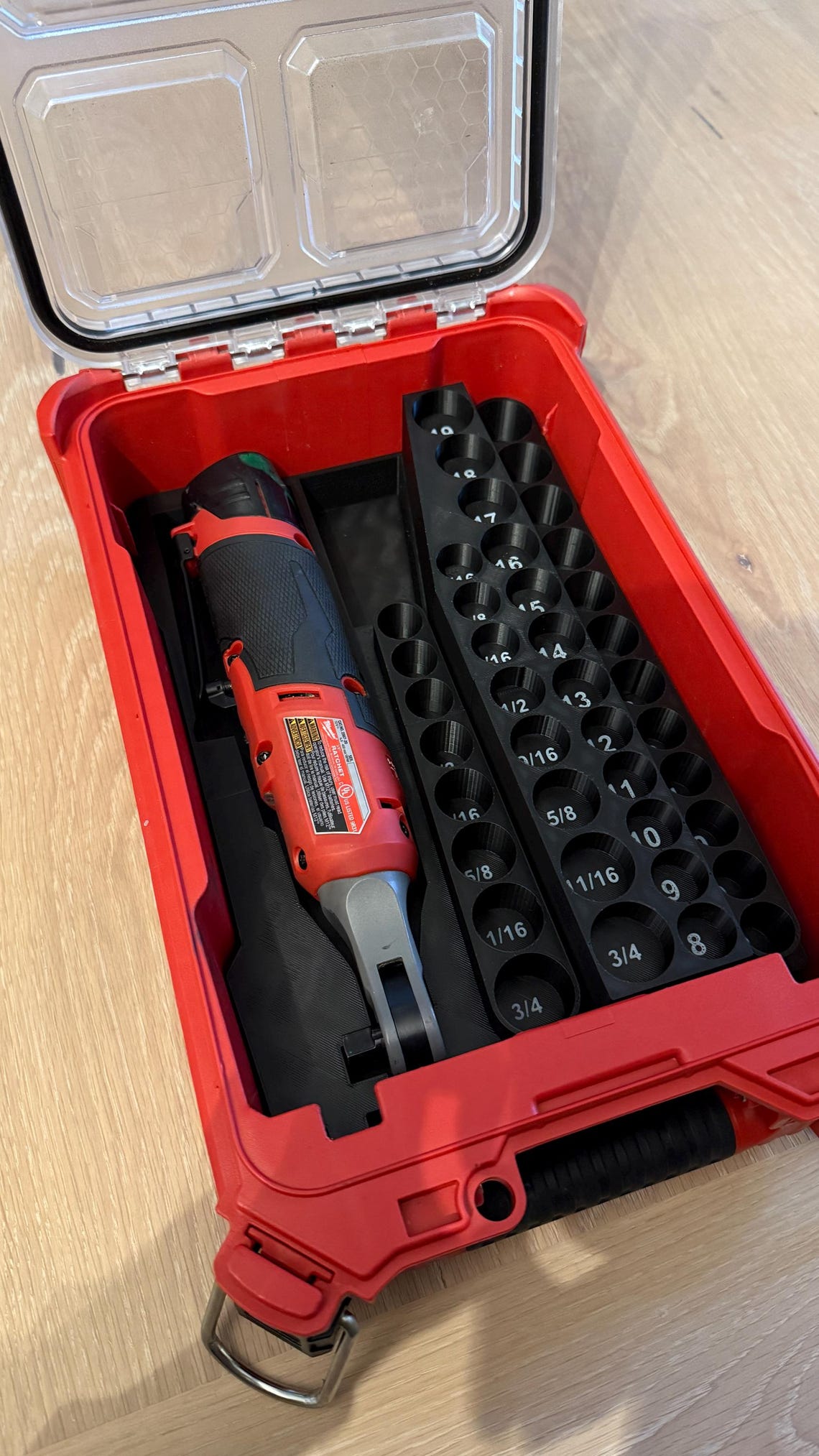 3/8 Ratchet Organizer Insert for Milwaukee Packout (insert Only)(2567 ...