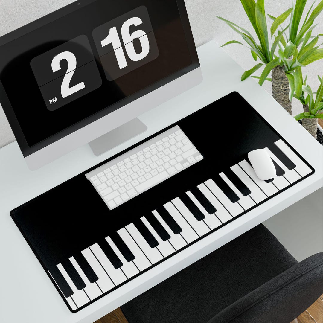 Piano Players Desk Mat, Music Teacher Desk Mat, Music Lovers Gift ...