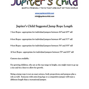 Jump Rope, Hand-dyed Rainbow With Wooden Handles, Sizes 6.5, 7, 8 and 9 ...