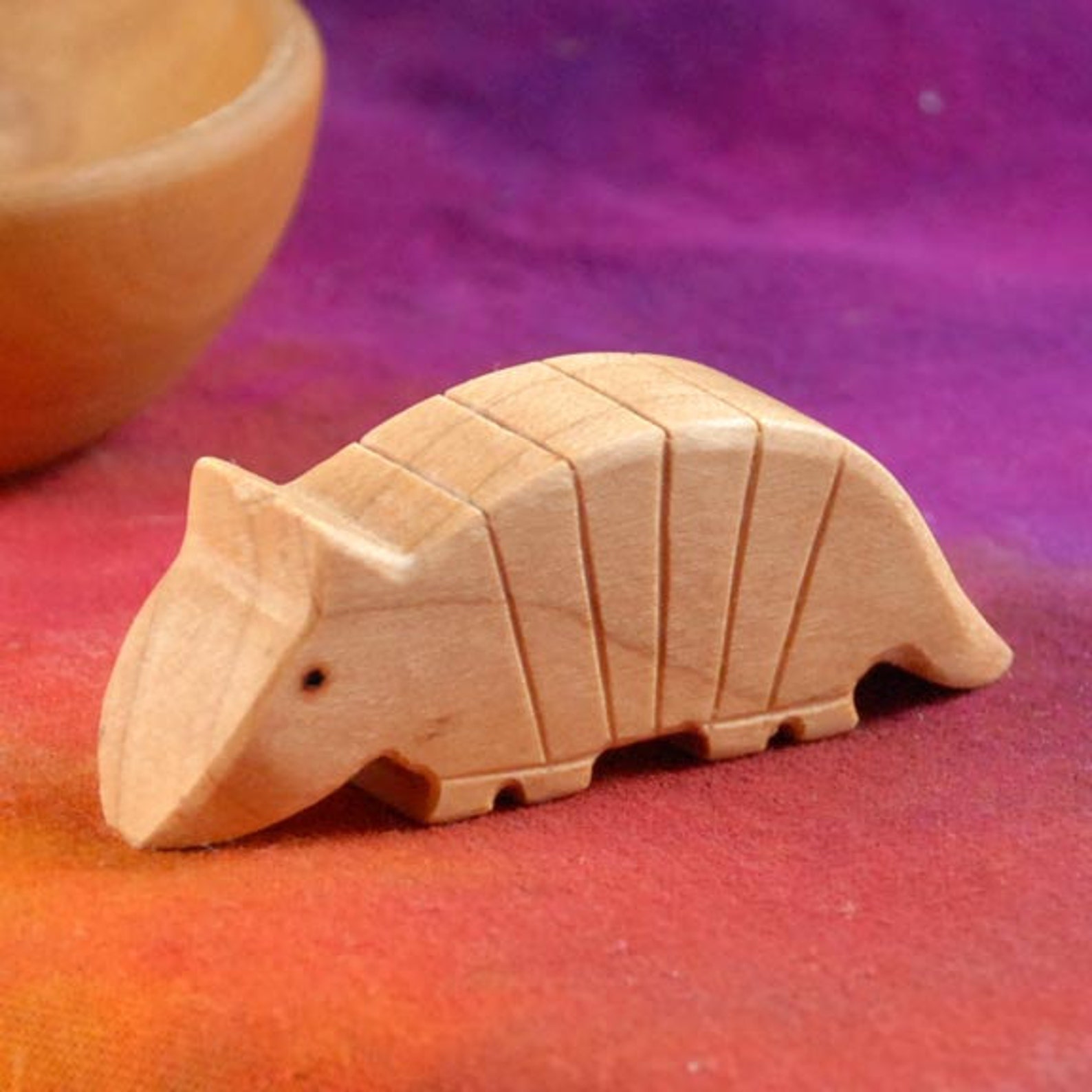 Wooden ARMADILLO Handmade Toy Animal Waldorf Inspired - Etsy