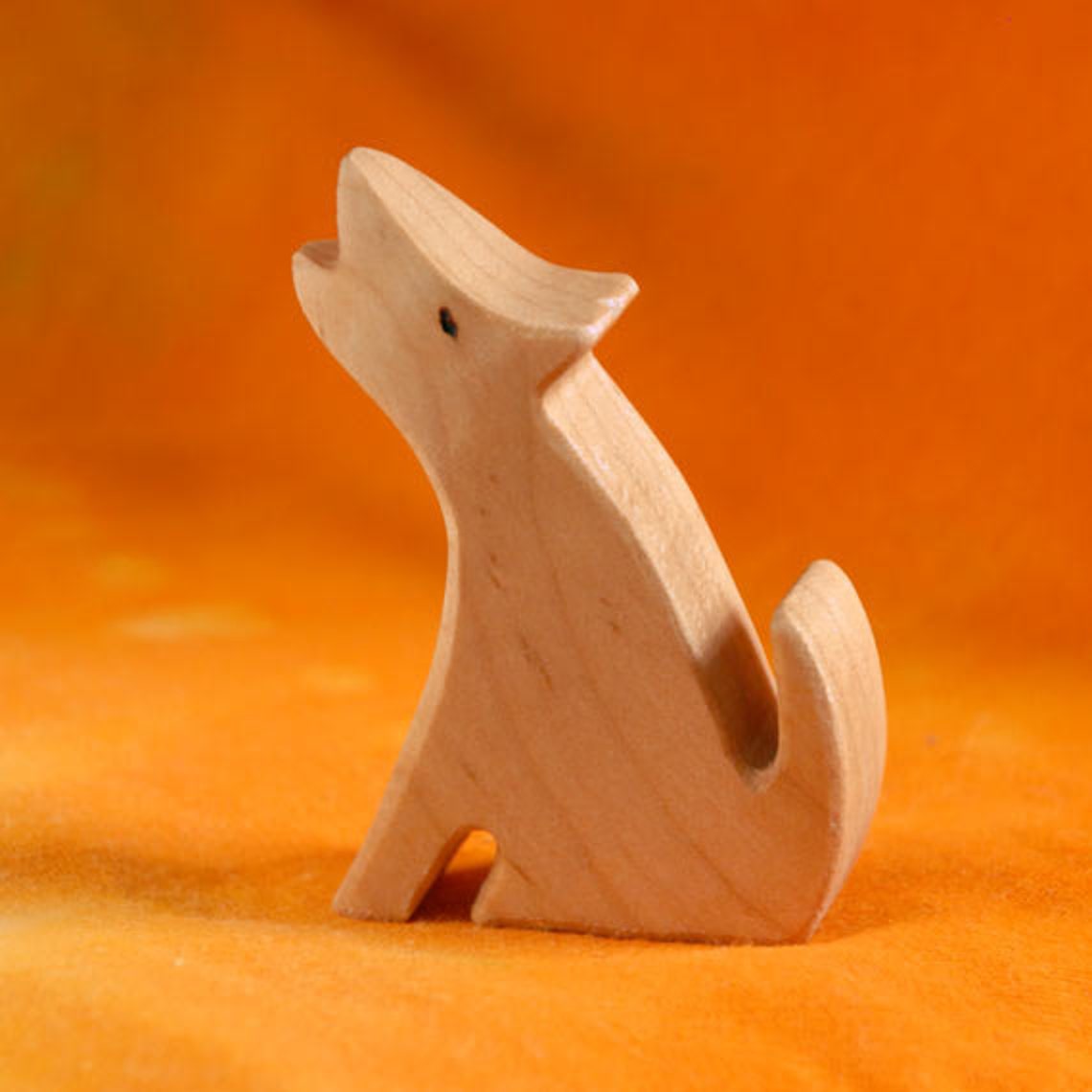Wooden COYOTE, Handmade Toy Animal, Waldorf Inspired - Etsy
