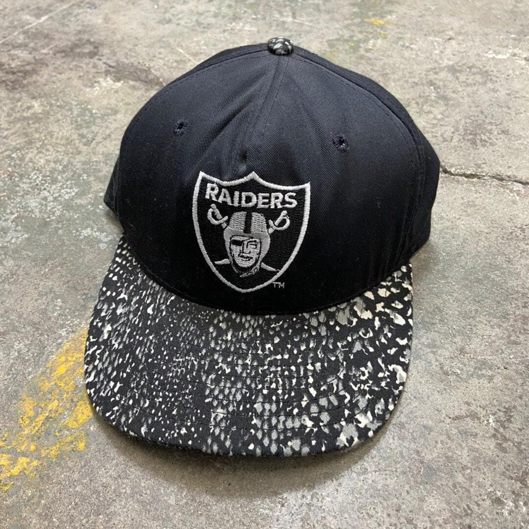 Vintage 1980s 1990s Oakland Raiders Zubaz NFL Snapback Cap Hat - Etsy