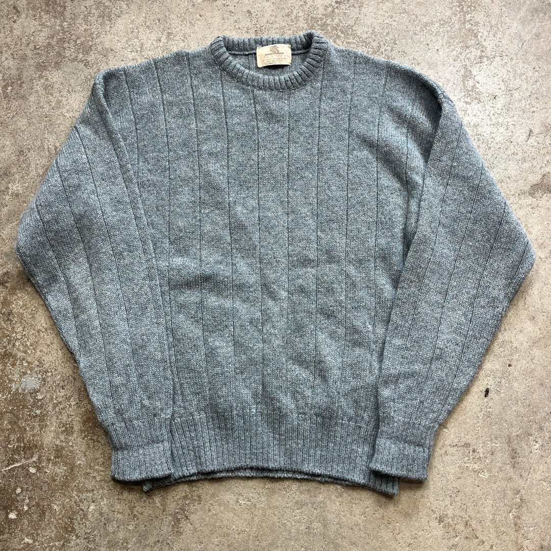 Vintage 1970s Lord Jeff Mohair Wool Blend Crewneck Sweater Made in USA ...