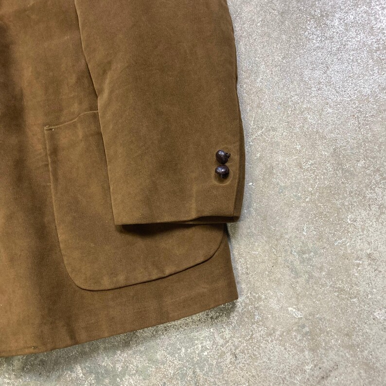 Vintage 1970s Hague Suede Marshall Ray Belted Back Coat Jacket Made in ...