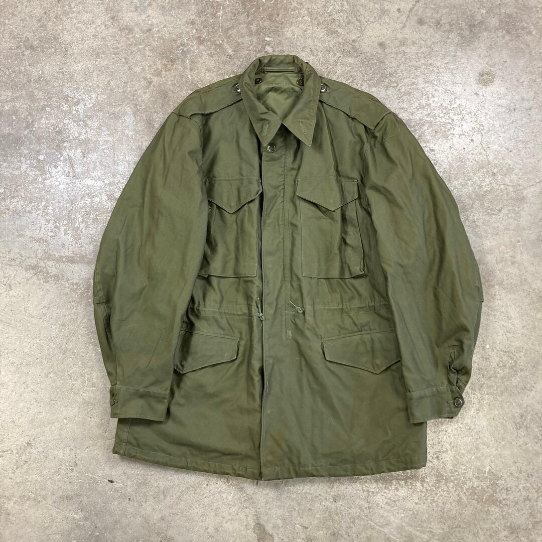 Vintage 1950s M-51 US Army OG Cotton Field Jacket Sz Medium Long - Etsy