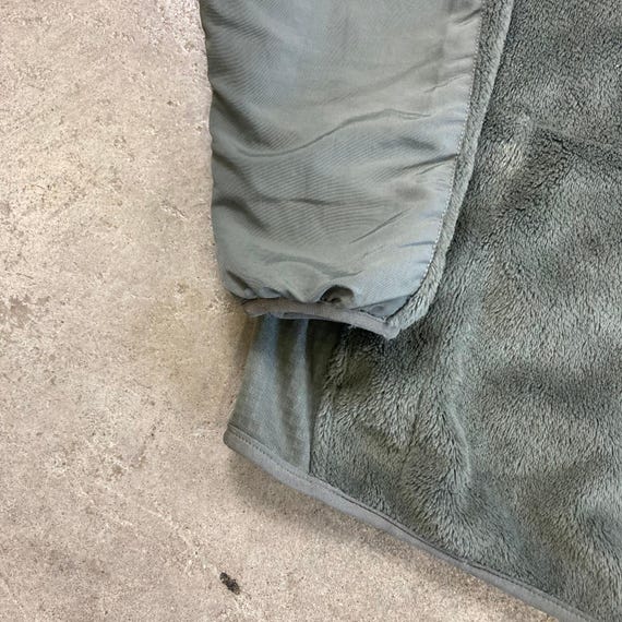 US Army Foliage Green Deep Pile Full Zip Fleece Jacke… - Gem
