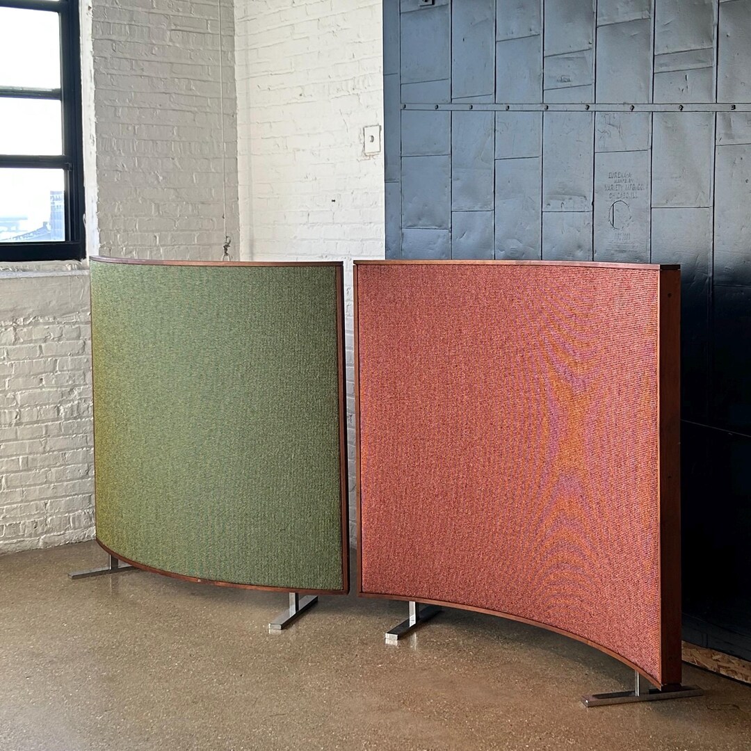 Vintage Knoll Room Divider Screen Reupholstered in Knoll ‘seurat ...