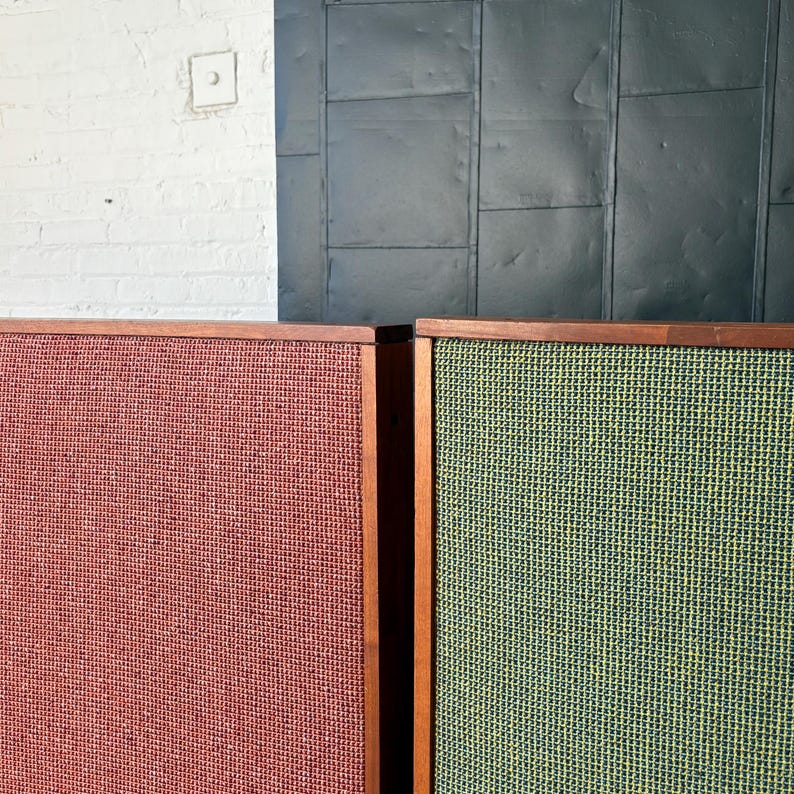Vintage Knoll Room Divider Screen Reupholstered in Knoll ‘seurat ...