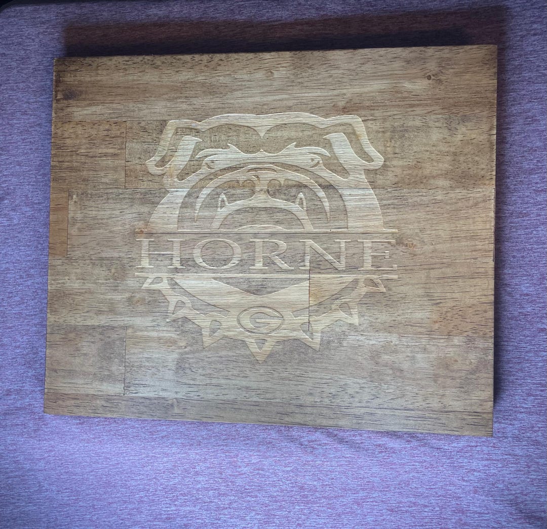 Georgia Bulldog Butcher Block Cutting Board - Etsy
