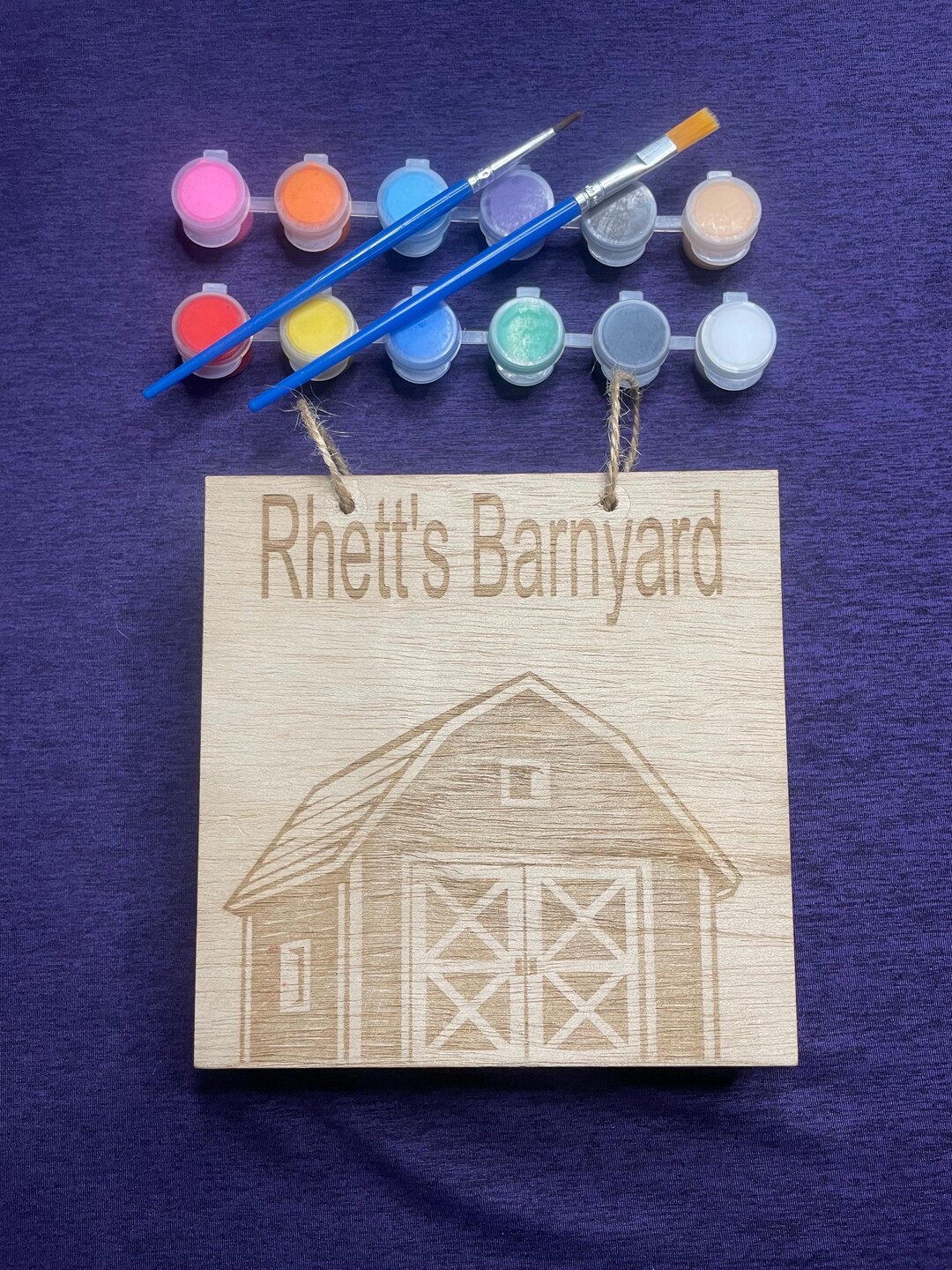 Custom Wooden Coloring Book- Barnyard Animals. Kids Coloring Book - Etsy