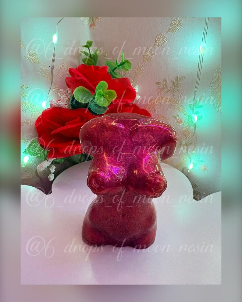 Divine Feminine Torso Sculpture – Shimmer Pink Resin - Etsy