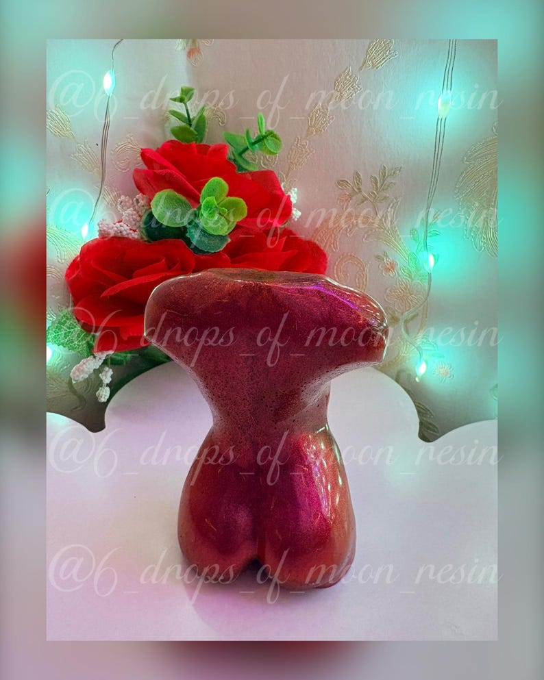 Divine Feminine Torso Sculpture – Shimmer Pink Resin - Etsy