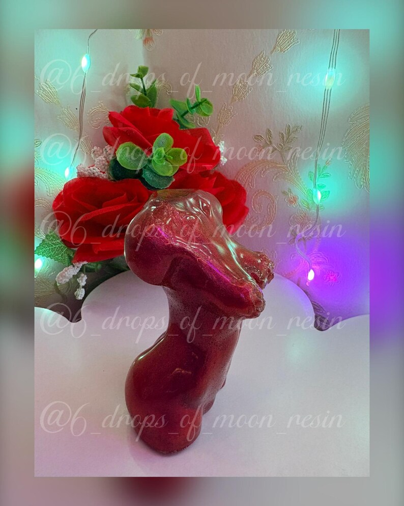 Divine Feminine Torso Sculpture – Shimmer Pink Resin - Etsy