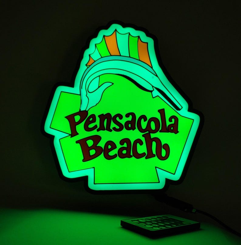 Pensacola Beach Sign | LED Display - Etsy