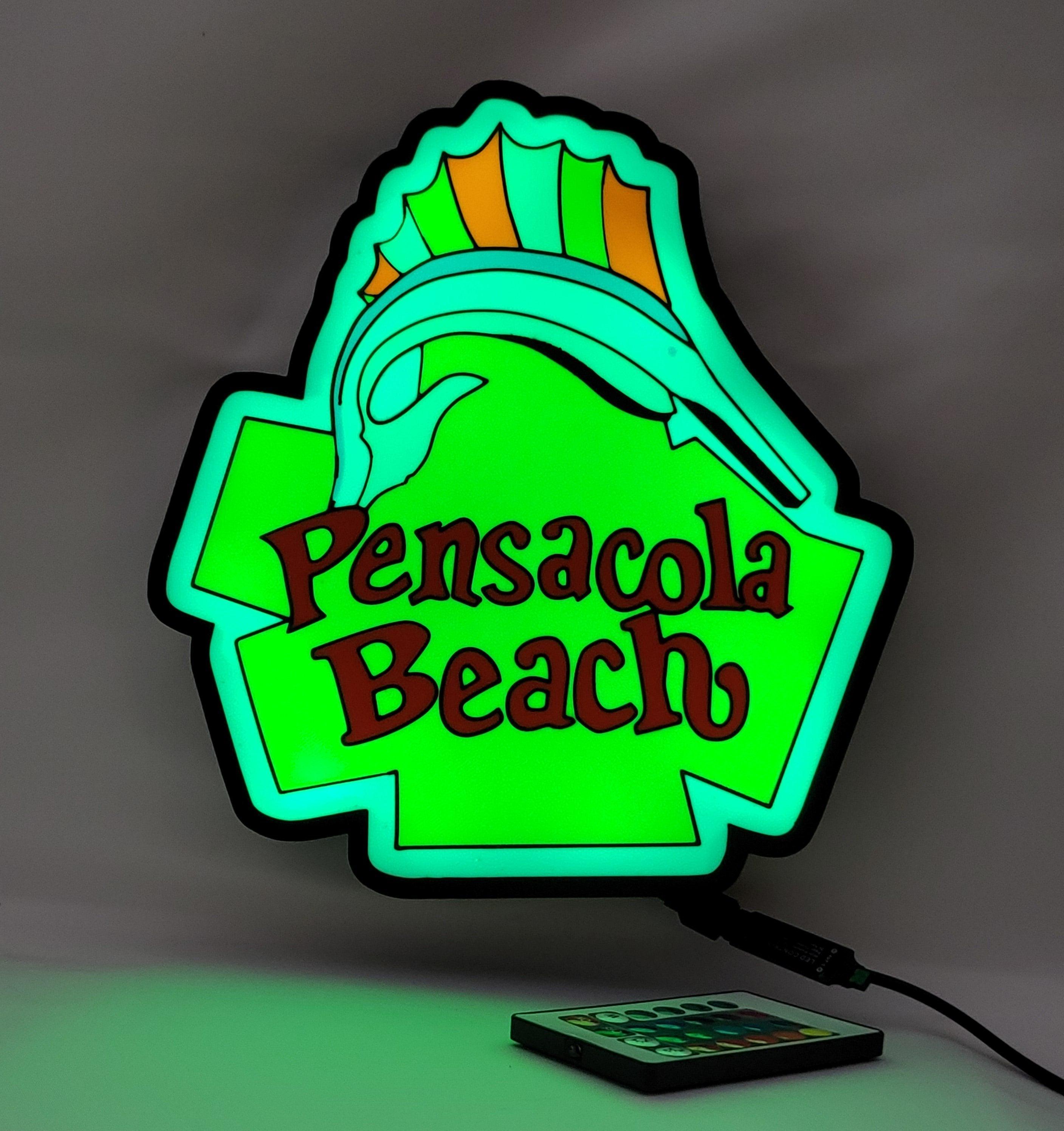 Pensacola Beach Sign | LED Display - Etsy