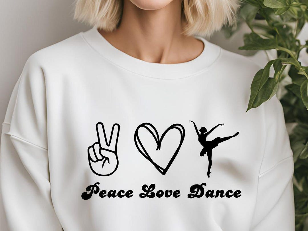 Dance Competition, Dance SVG, Dancer SVG, Peace Love Dance SVG, Dancer ...