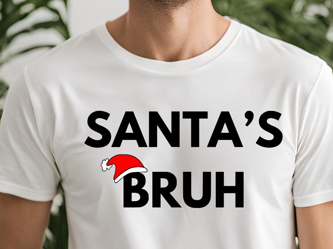 Bruh SVG | Santa's Bruh SVG | Funny Santa Bruh SVG Design for Christmas ...