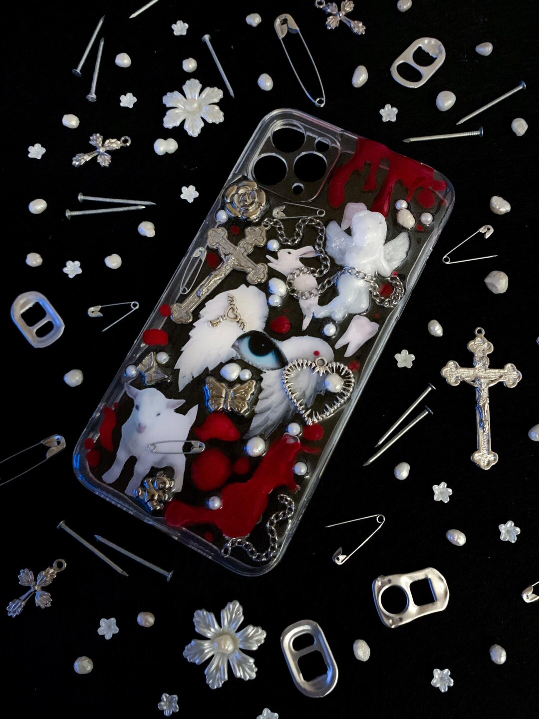 Phone Case Handmade Made With Epoxy Resin “bloody Mary” Ghotic, Punk ...