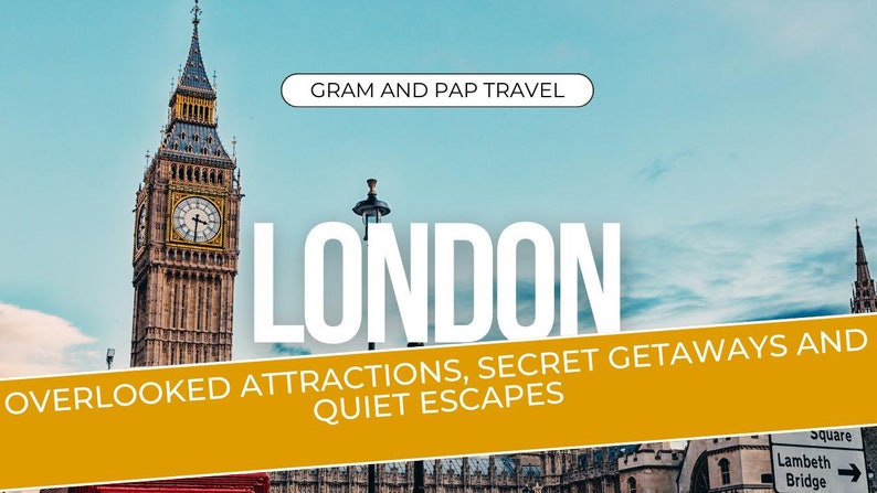 London: Overlooked Attractions, Secret Getaways and Quiet Escapes - Etsy