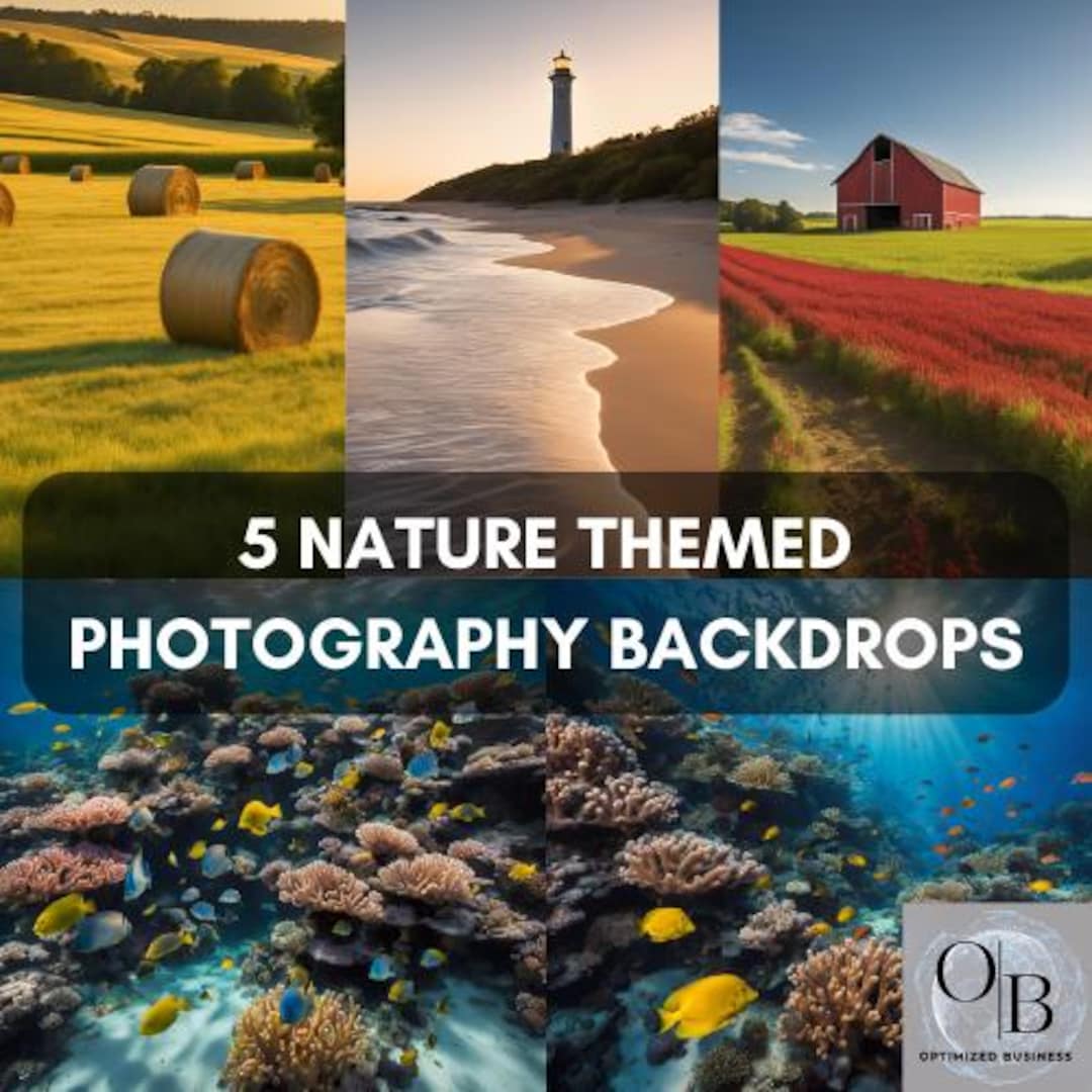 Nature Digital Backdrop Bundle of 5, Studio Photography Digital ...