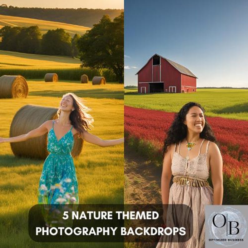 Nature Digital Backdrop Bundle of 5, Studio Photography Digital ...