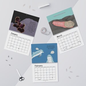 Marine Biology NSFW Fun Fact Wall Calendar 2025 - Etsy