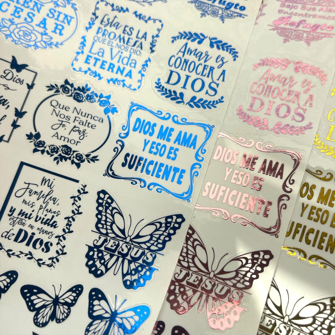 6 Pieces Bible Verses, 6 Butterfly Design, and 4 Classic Borders ...
