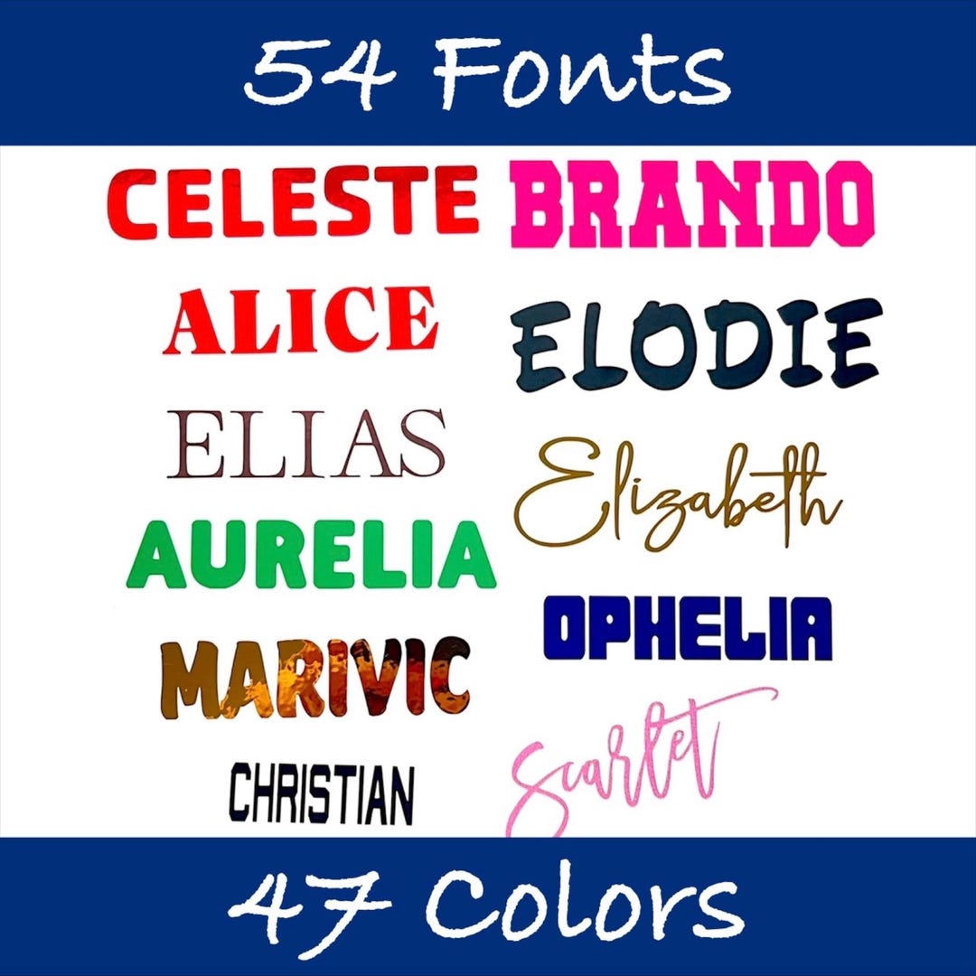 Personalized Name Decal: Custom Text Name, Metallic Gold Matte Glossy ...