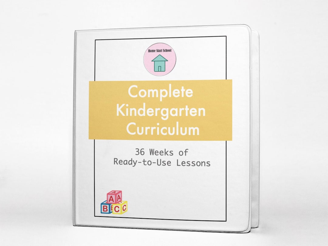 Kindergarten Homeschool Curriculum | 36-week All-in-one Learning Kit - Etsy
